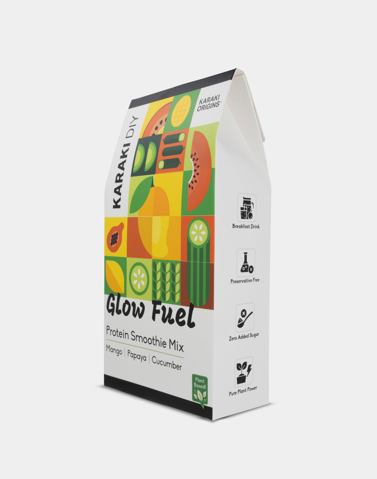 Glow Fuel - Protein Smoothie Mix - Mango, Papaya, Cucumber